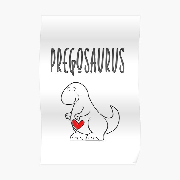 "Pregosaurus Maternity - Preggers, Mom To Be, Pregnancy Announcement ...