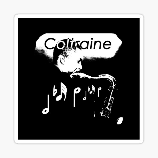 "Coltraine b/w by BELONG" Sticker for Sale by byBELONG | Redbubble