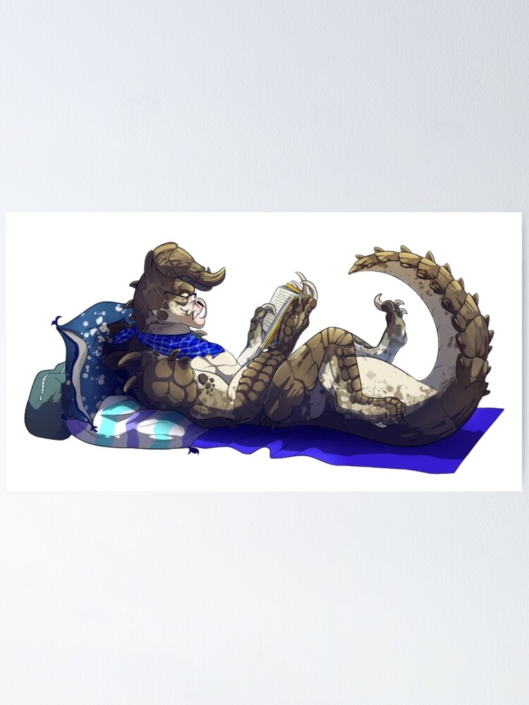 "DeathClaw Reading" Poster for Sale by gruntcooker | Redbubble