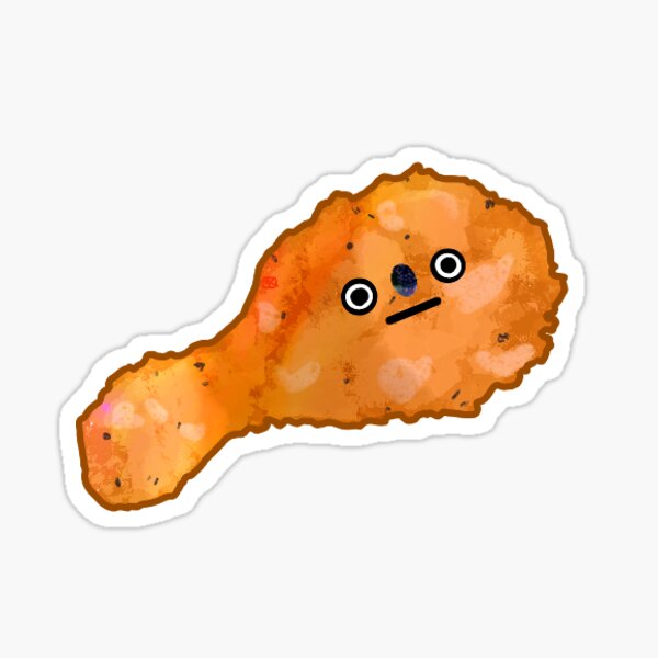 "This Chicken Leg Guy" Sticker for Sale by lazyforestclub | Redbubble
