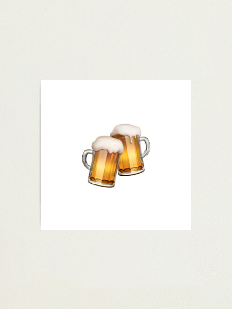 "Prost Bier Emoji" Fotodruck von trendfriend | Redbubble