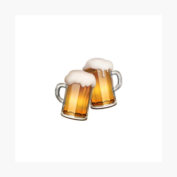 "Prost Bier Emoji" Fotodruck von trendfriend | Redbubble