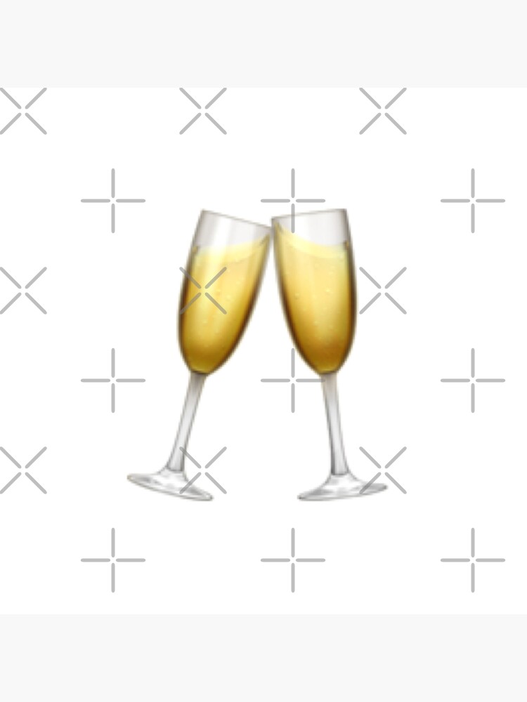 "Champagner Prost Emoji" Poster von trendfriend | Redbubble