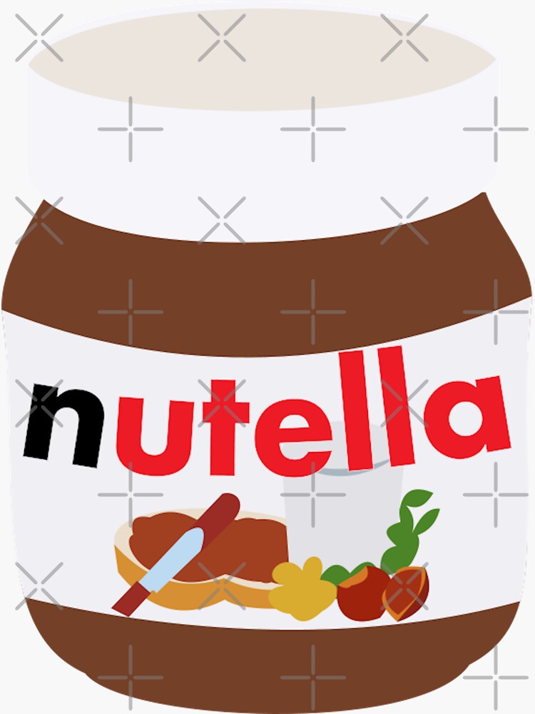 "nutella" Sticker for Sale by Gloria Lam | Redbubble