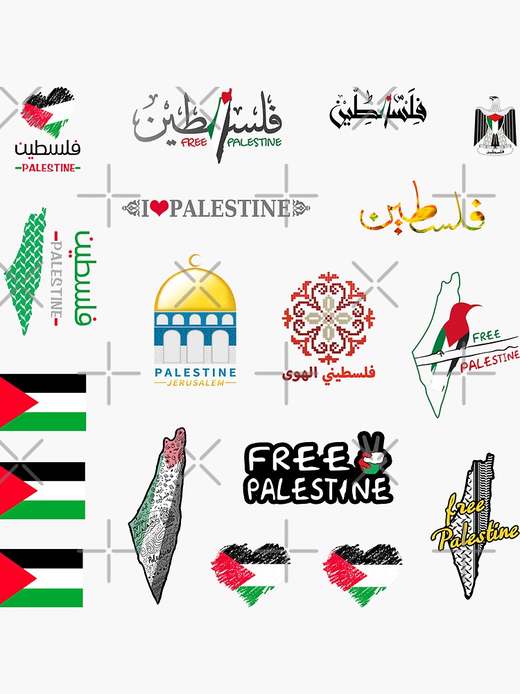 "Palestine sticker pack" Sticker for Sale by Mo5tar | Redbubble