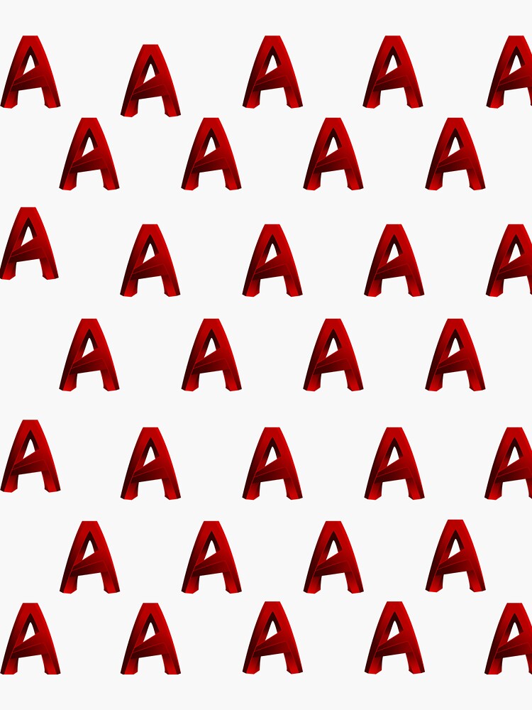 "AutoCAD Logo " Sticker for Sale by Archtshirt | Redbubble