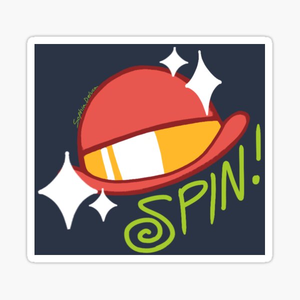 "Spin!" Sticker by GothicClowns | Redbubble