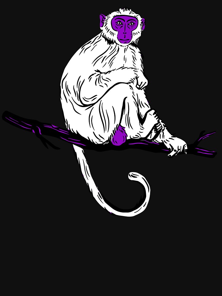 "Asexual Monkey Sitting On a Branch" T-shirt for Sale by eldyyn ...