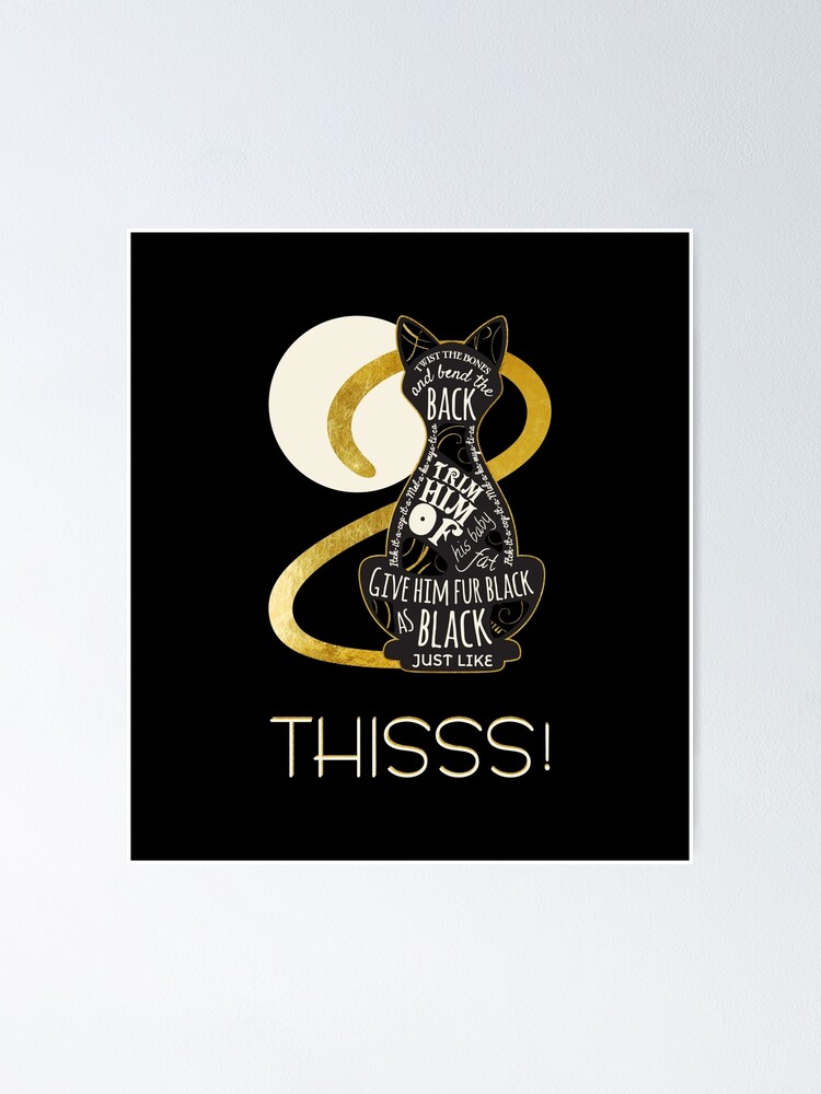 "Hocus Pocus Cat Spell - Just. Like. This!" Poster by jencon88 | Redbubble