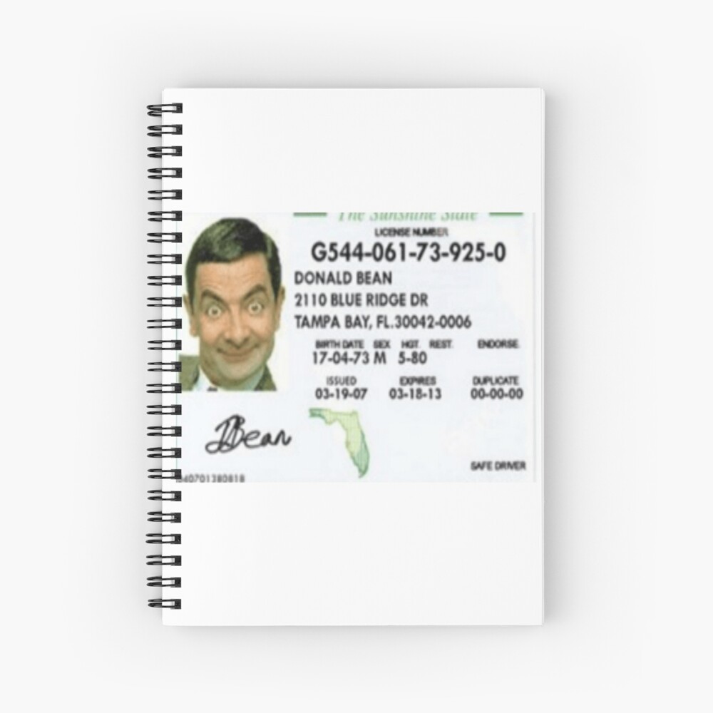 "Mr Bean Calligraphy arts ,Mr Bean" Spiral Notebook by twba1 | Redbubble