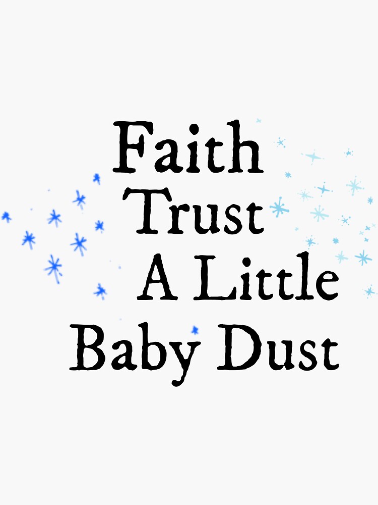 "Baby dust fertility shirt" Sticker for Sale by yarkamir | Redbubble