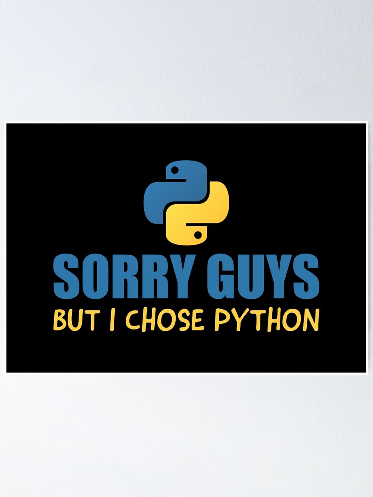 "Python Developer Programming Code Programmer Funny" Poster for Sale by ...