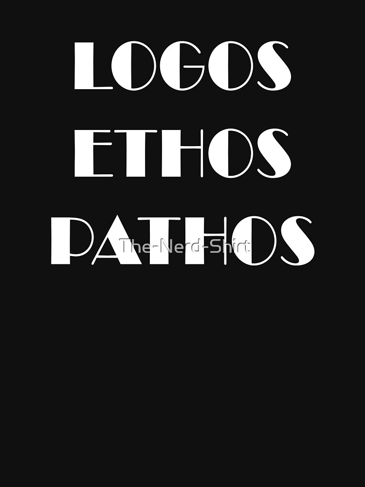 "Logos Pathos Ethos - greek rhetoric triangle" Essential T-Shirt for ...