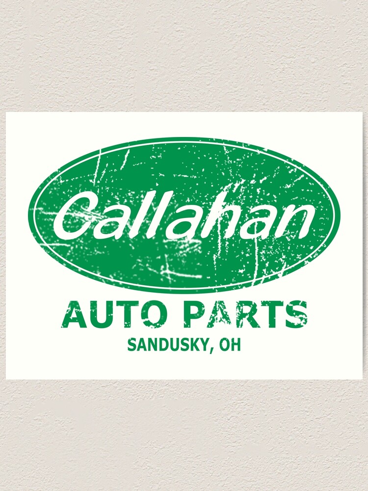 "Vintage Callahan Auto Parts - Professional Quality Graphics" Art Print ...