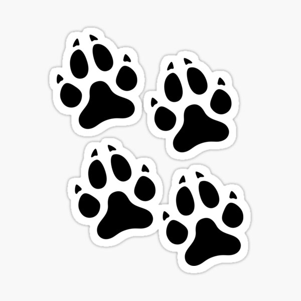 "4 paws" Sticker for Sale by Entyper | Redbubble