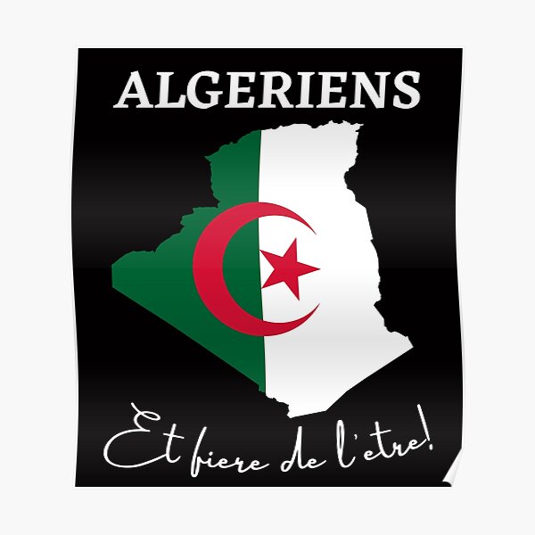 "Original "ALGERIA" card" Poster for Sale by alycayre | Redbubble