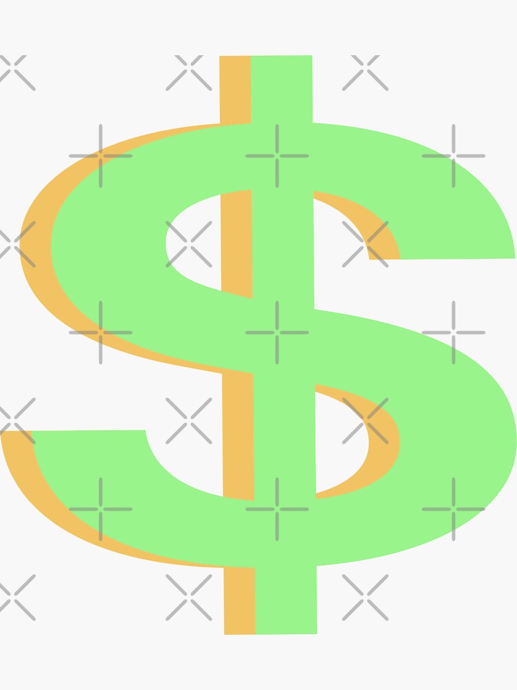 "Money sign" Sticker for Sale by Ambxro | Redbubble