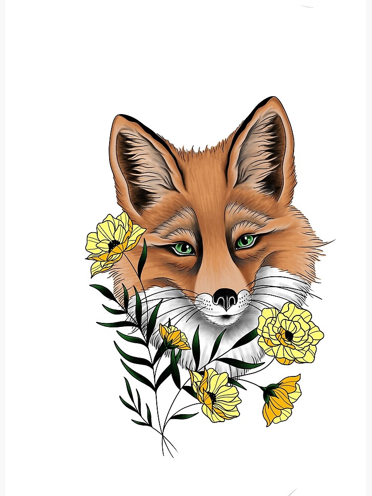 "Feeling Foxy " Poster by AlaynaChloe | Redbubble