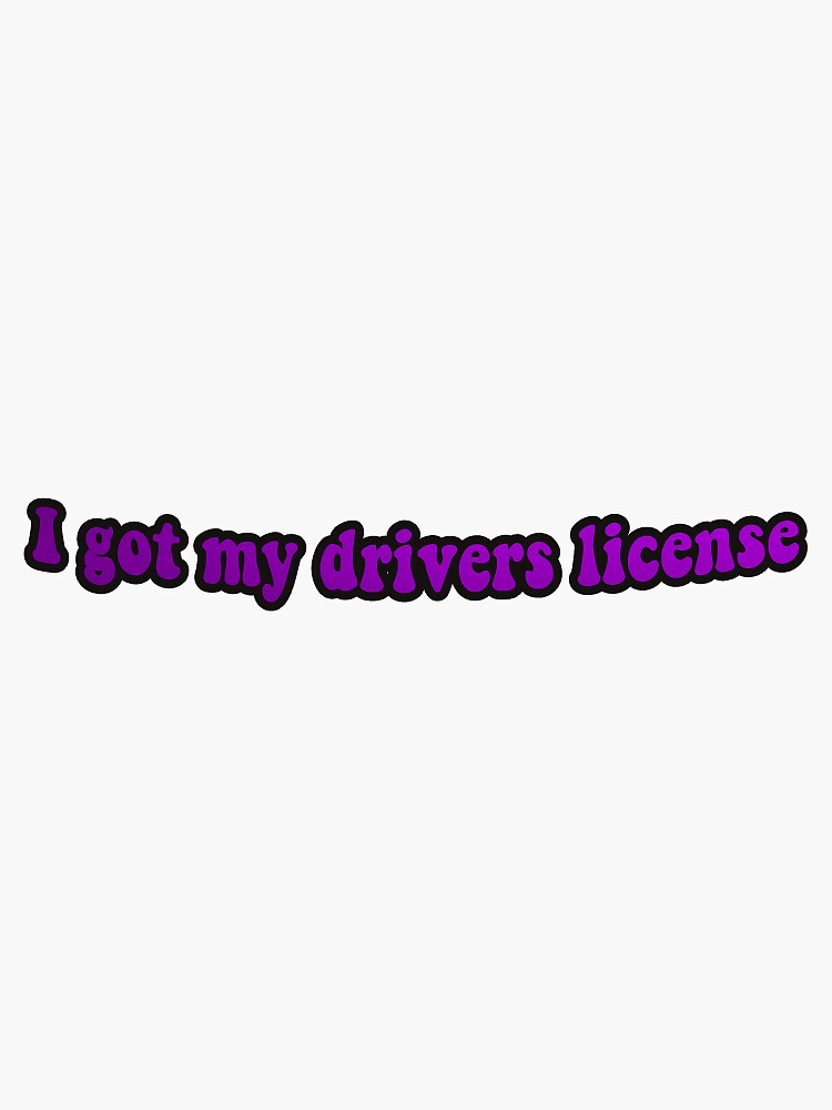 "Drivers License Sticker " Sticker for Sale by haylee4812 | Redbubble