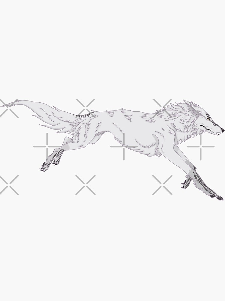 "Loth Wolf" Sticker for Sale by maddyspindler | Redbubble