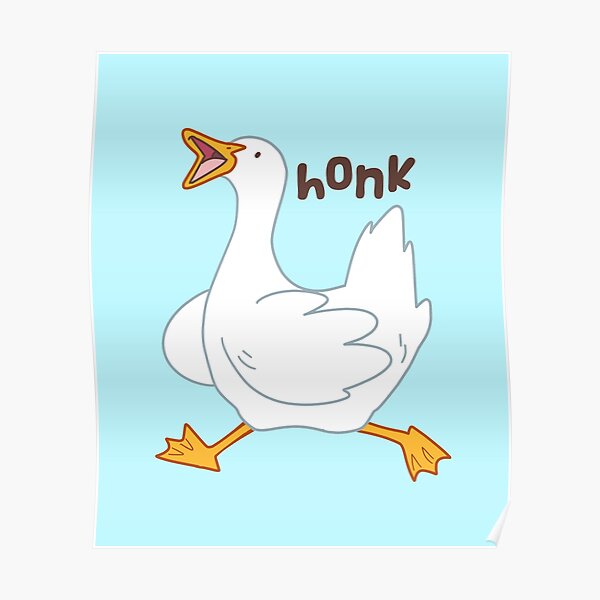 "Duck Honk" Poster for Sale by KadyIllustrates | Redbubble