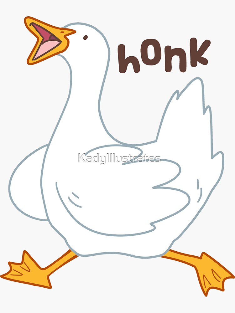 "Duck Honk" Sticker for Sale by KadyIllustrates | Redbubble