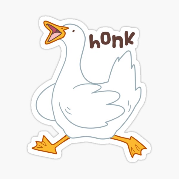 "Duck Honk" Sticker for Sale by KadyIllustrates | Redbubble