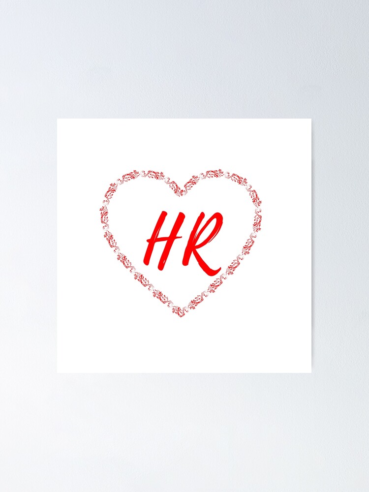 " HR LOVE" Poster for Sale by Oreo2020 | Redbubble