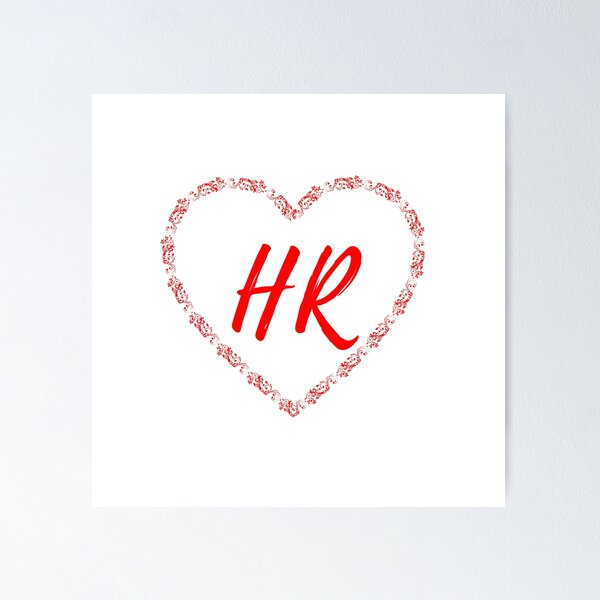 " HR LOVE" Poster for Sale by Oreo2020 | Redbubble