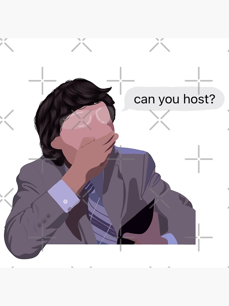 "finn wolfhard "can you host?" meme" Photographic Print for Sale by ...