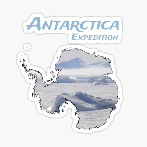 "Antarctica Expedition" Sticker by DaniloShirt | Redbubble