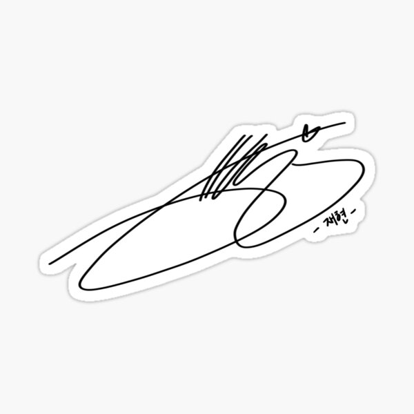 "Jeong Jaehyun's Signature - NCT" Sticker by MADCITYY | Redbubble