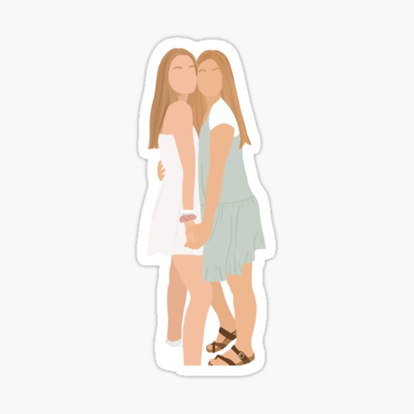 "Friends BFFs Custom " Sticker for Sale by hsan1400 | Redbubble