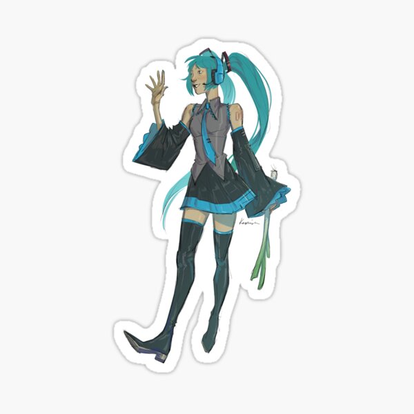 "Miku " Sticker by robinkasznia | Redbubble