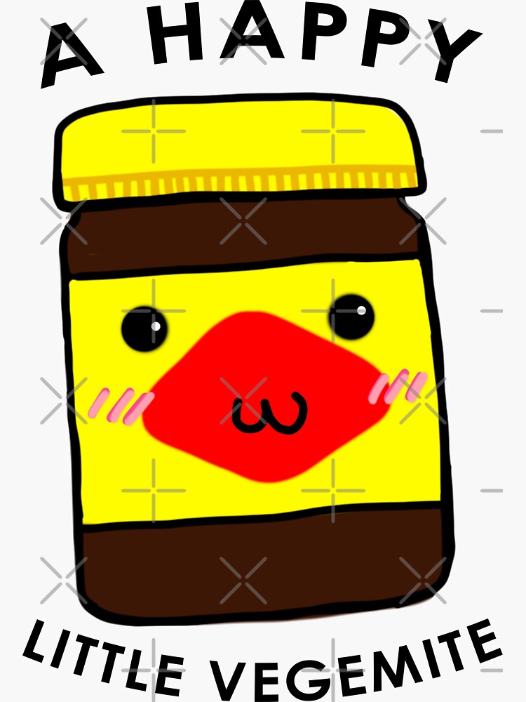 "A Happy Little Vegemite Kid Clothing" Sticker by pbbrk | Redbubble