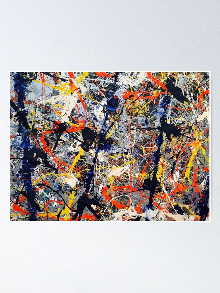 "Jackson Pollock Number 5" Poster for Sale by GeorgeUA | Redbubble
