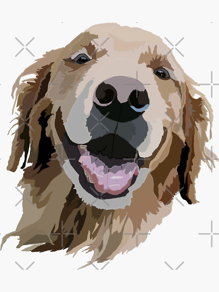 "Happy Dog " Sticker by KairaJade | Redbubble