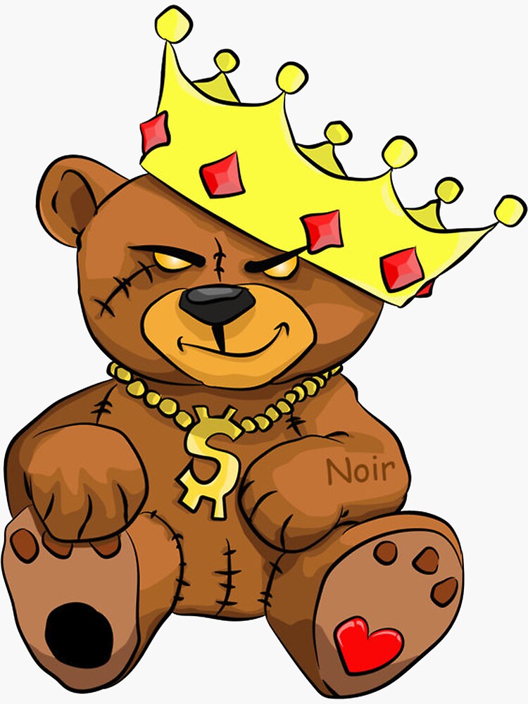 "Angry Teddy" Sticker by dakalino | Redbubble