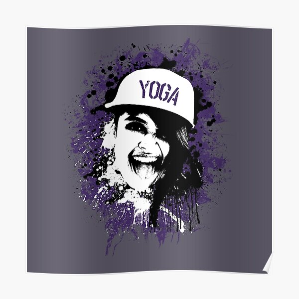 "Banksy Style Yogi in Yoga Fitted Cap" Poster by drippedinyoga | Redbubble