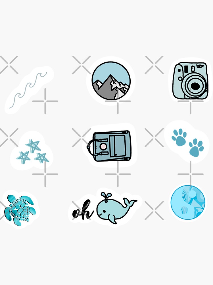 "Turquoise Sticker Pack" Sticker for Sale by designsbyabbey4 | Redbubble