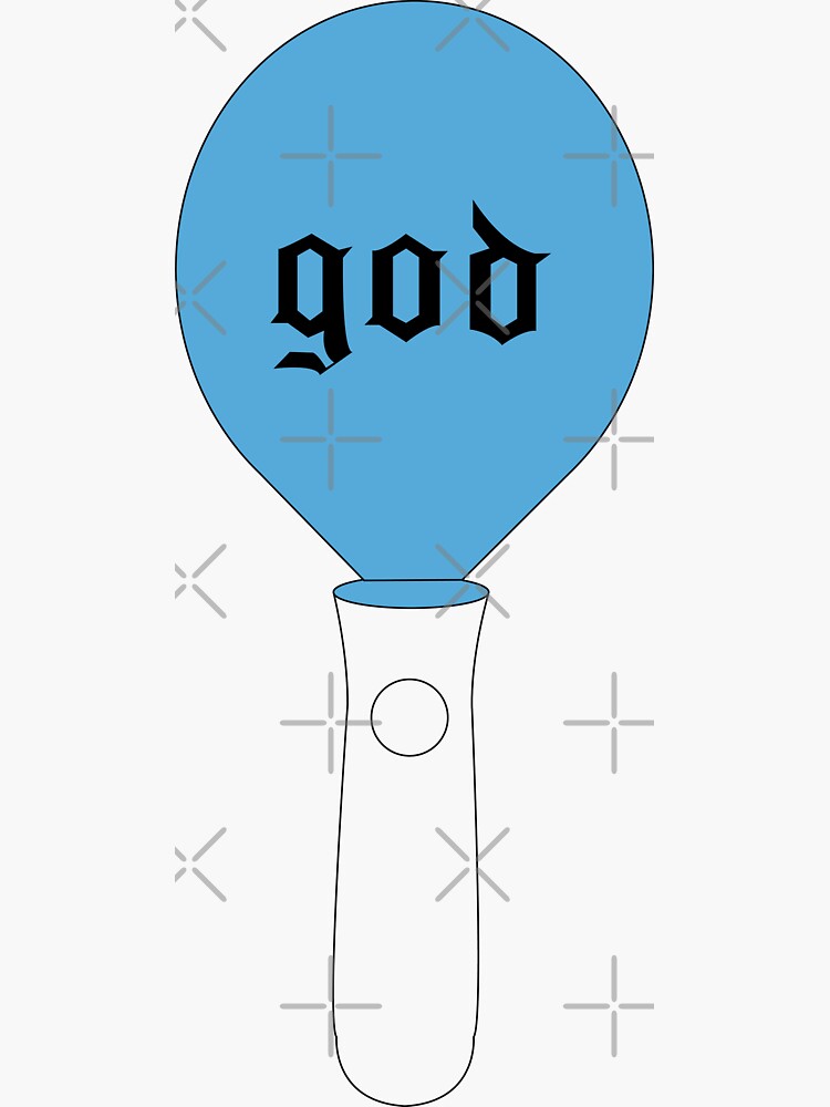"GOD lightstick" Sticker for Sale by SooSuntastic | Redbubble