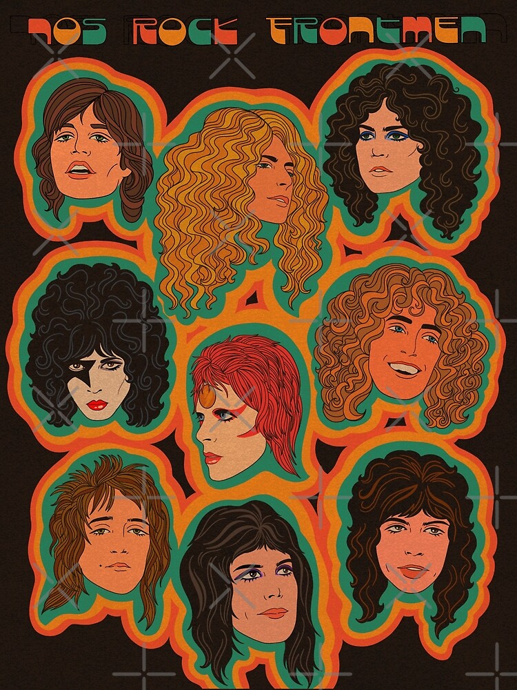 "Rock Frontmen" Poster for Sale by MissPennyLane | Redbubble