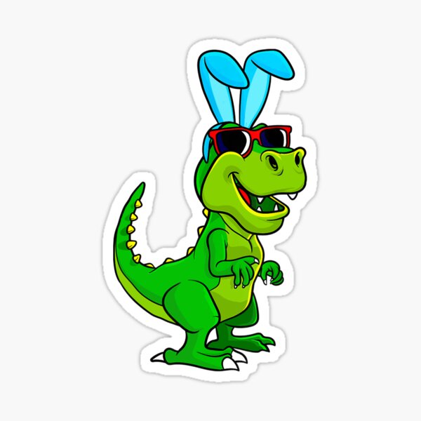 "Easter Bunny T Rex Dinosaur" Sticker for Sale by renaetoomer853 ...