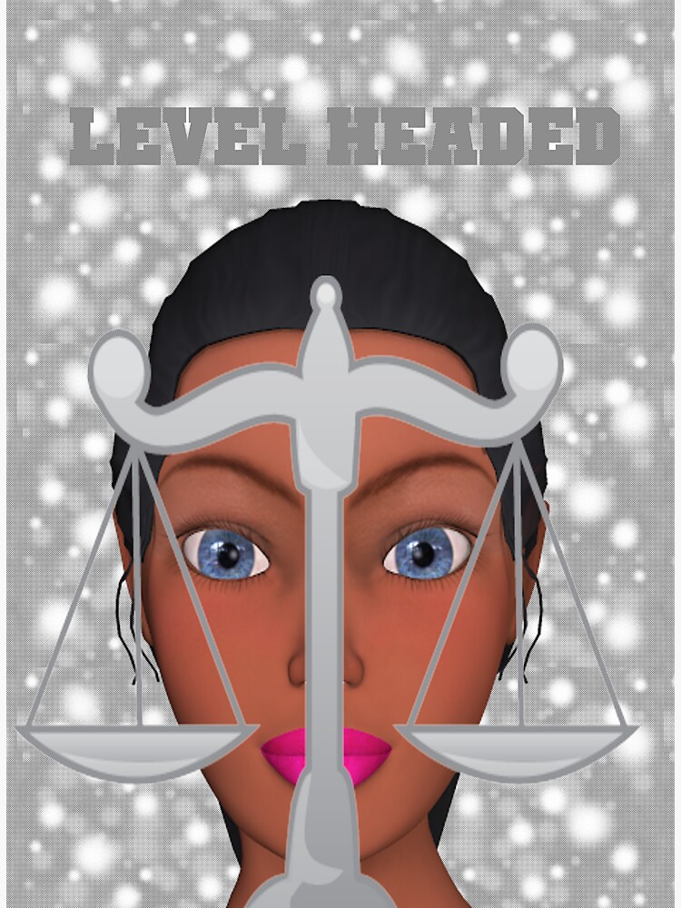 "Level Headed" Sticker for Sale by ScarlettBod | Redbubble