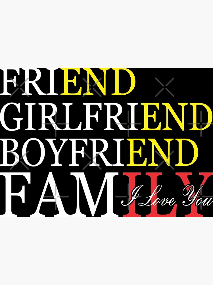 "Freund Freundin Freund Familie Ich liebe dich" Fotodruck von benny0291 ...