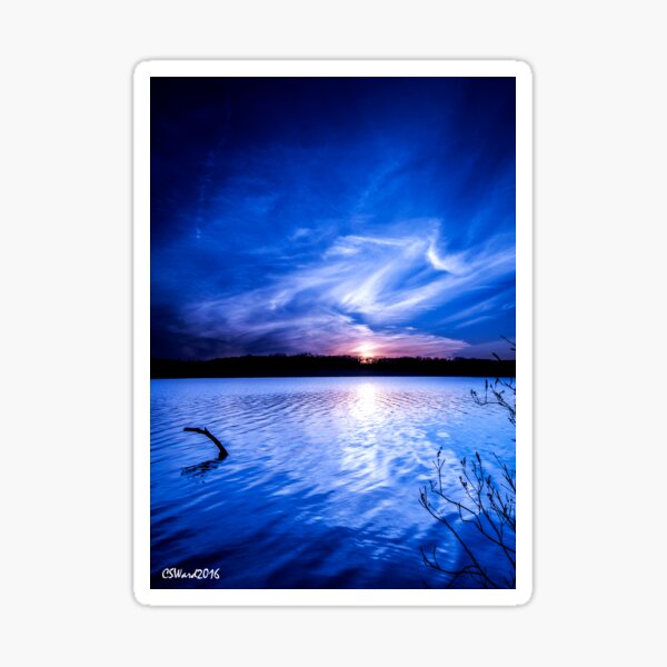 "Blue Hour" Sticker for Sale by CSWard | Redbubble