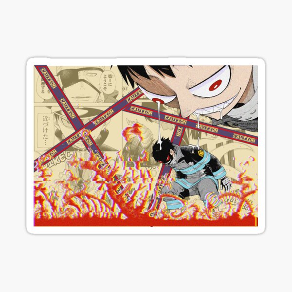 "Fire Force Shinra Kusakabe" Sticker for Sale by niconek03 | Redbubble