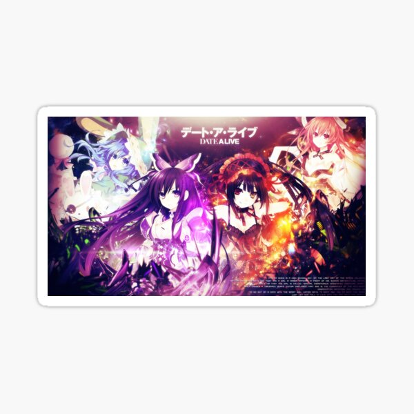 "Date A Live Characters !" Sticker for Sale by KitaKittyGates | Redbubble