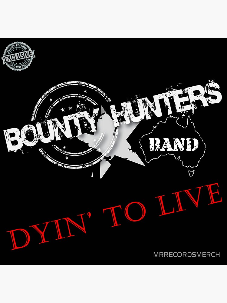 "BOUNTY HUNTERS BAND " Sticker by MRRECORDSMERCH | Redbubble