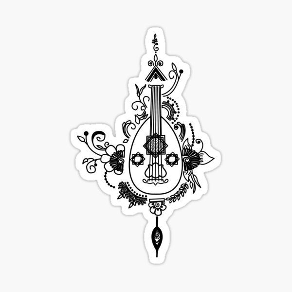 "Oud " Sticker for Sale by Ptahart | Redbubble